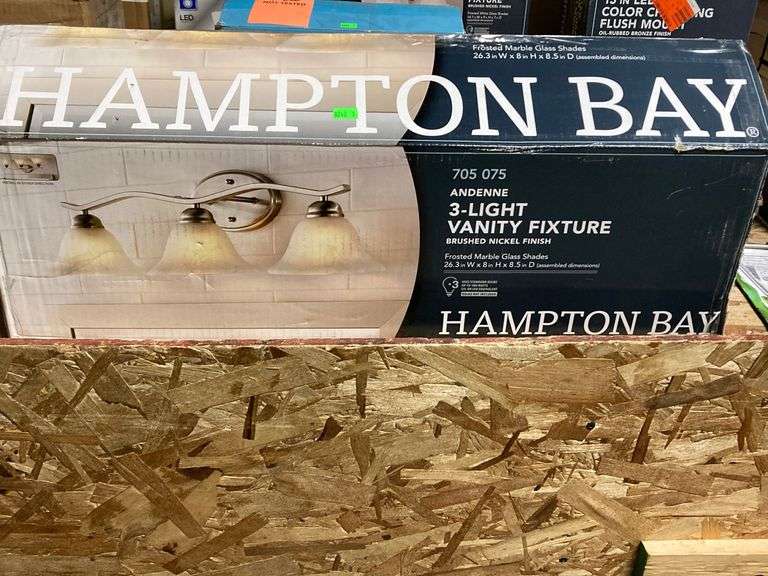 Andenne 3-Light 26.3 in. Transitional Brushed Nickel Bathroom Vanity ...