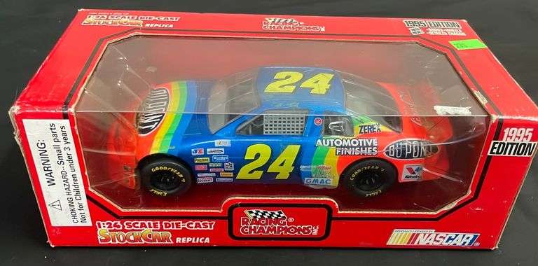 1995 Jeff Gordon #24 Racing Champions NASCAR 1:24 scale die cast stock ...