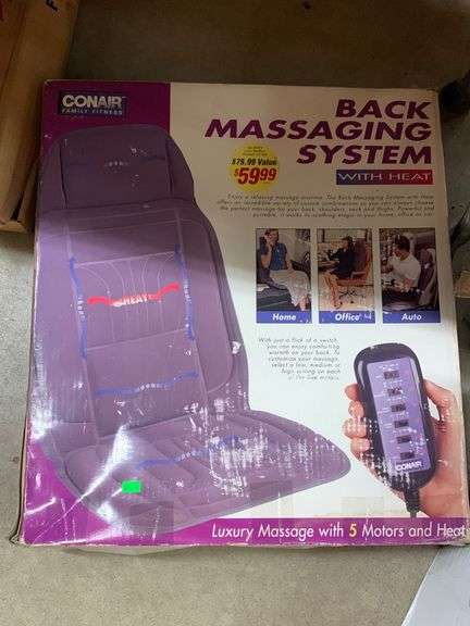 Conair back massaging system with heat- in box - Metzger Property ...
