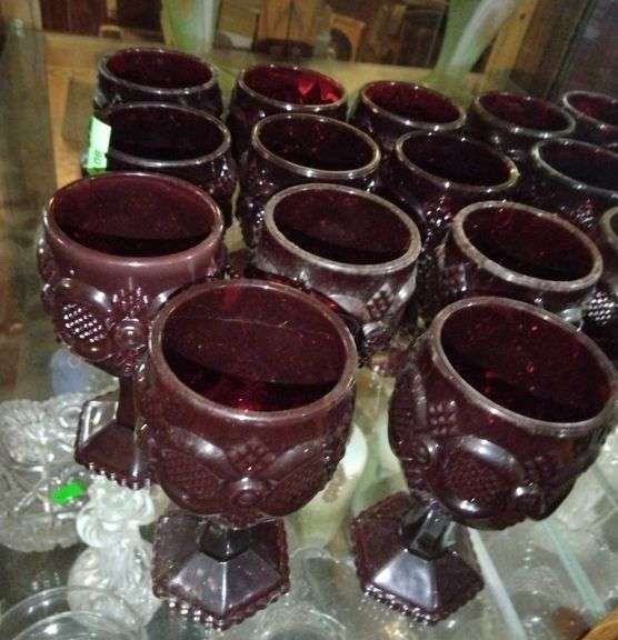 11 Avon Cape Cod Ruby Red Goblets - Metzger Property Services, LLC