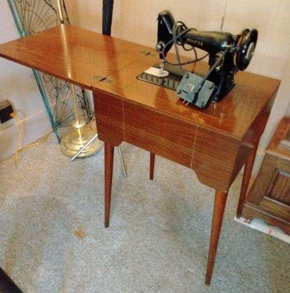 Spartan Singer Sewing machine with cabinet - Metzger Property Services LLC