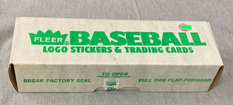 Fleer Baseball Logo Stickers & Trading Cards - Metzger Property ...