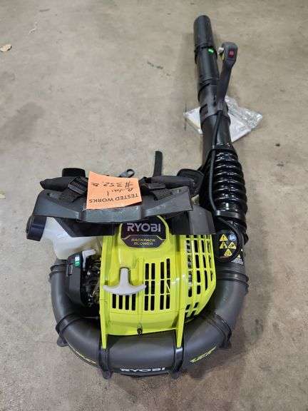 RYOBI 175 MPH 760 CFM 38cc Gas Backpack Leaf Blower - Metzger Property ...
