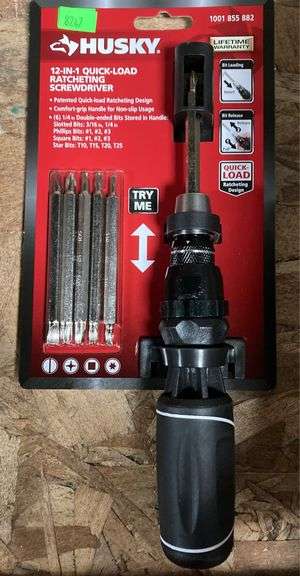 Husky 12 in 1 Quick Load Ratcheting Screwdriver - Metzger Property ...