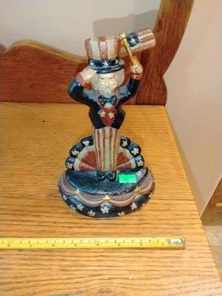 Cast Iron Uncle Sam Door stop - Metzger Property Services LLC