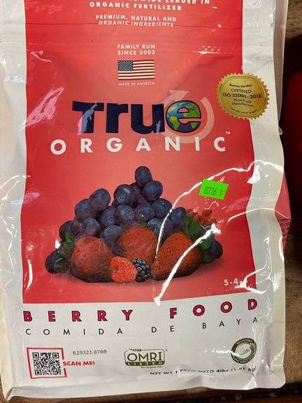 True Organic - Berry & Fruit Plant Food 4lbs - CDFA, OMRI, for Organic ...