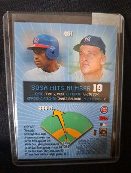 1 Topps hr parade Sammy Sosa baseball card - Metzger Property Services LLC