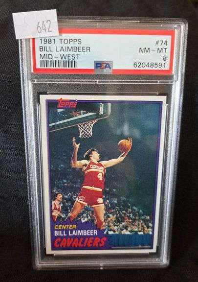 1 1981 TOPPS BILL LAIMBEER MID-WEST BASKETBALL CARD - Metzger Property ...