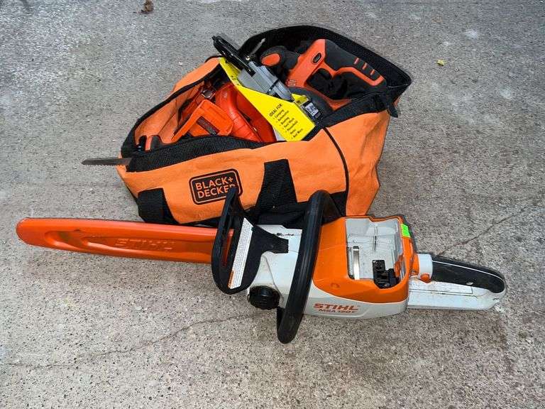 Black & Decker Cordless Tools including Curcular Saw, Reciprocating Saw ...