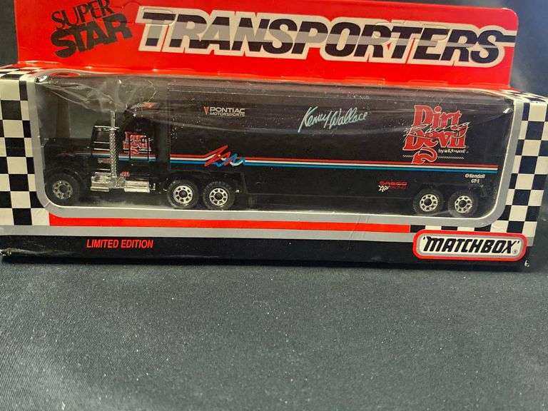 Matchbox Super Star Transporters Kenny Wallace 1993 international Dirt ...