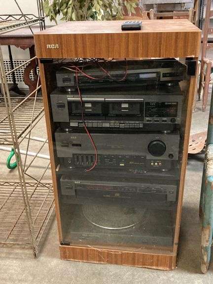 RCA Stereo and cabinet,with turn table - Metzger Property Services LLC