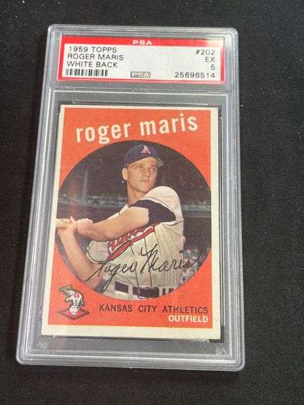 1959 Topps Roger Maris card in case - Metzger Property Services LLC