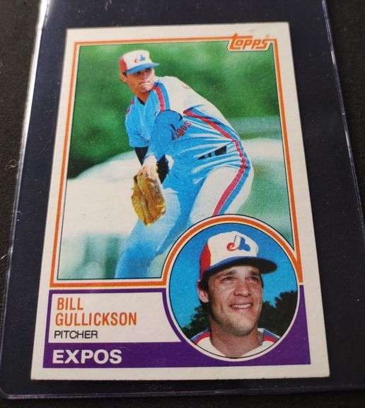1 Bill Gullickson Pitcher Expos Topps Baseball Card - Metzger Property ...