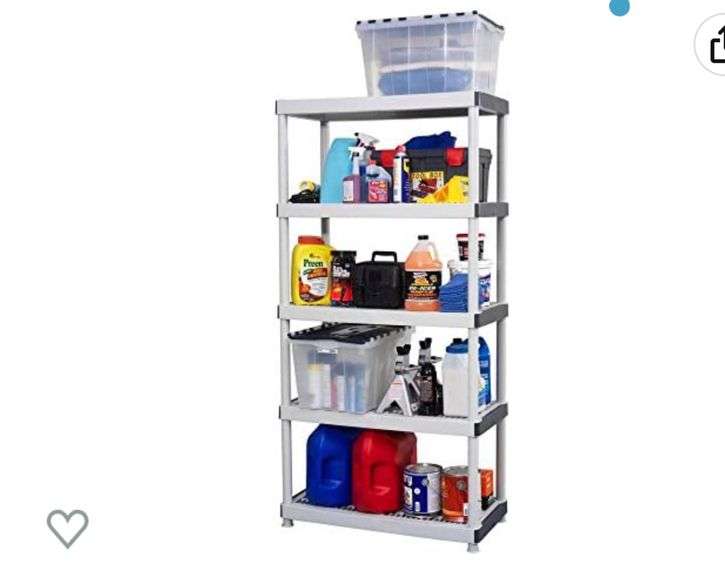 36 W x 18D x 72H Workforce Resin 5 Shelf 17601099 - Metzger Property ...