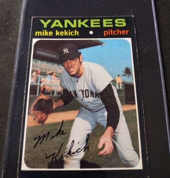 1 Mike Kekich Yankees Pitcher TCG Baseball Card - Metzger Property ...