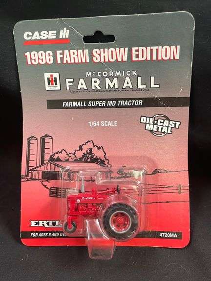 McCormick case IH Farmall super MD tractor model die cast metal 1996 ...