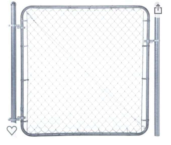 Fit-Right 4'H Adjustable Chain Link Gate Kit - Galvanized - Metzger ...