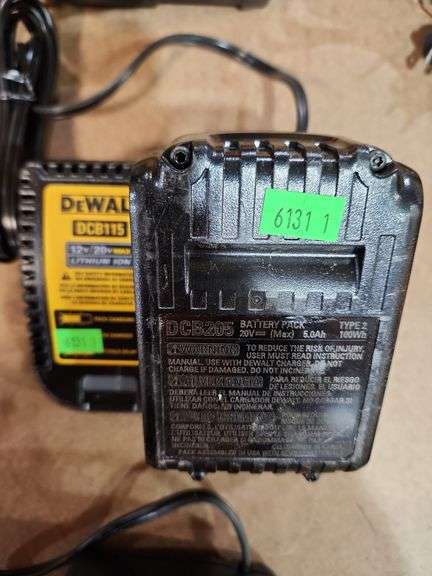 Dewalt DCB115 12V/20V Lithium ion battery charger and 20v 5AH battery ...