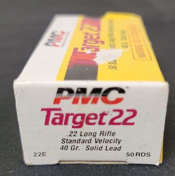 PMC Target .22 LR Standard Velocity 40gr 50 Cartridges - Metzger ...