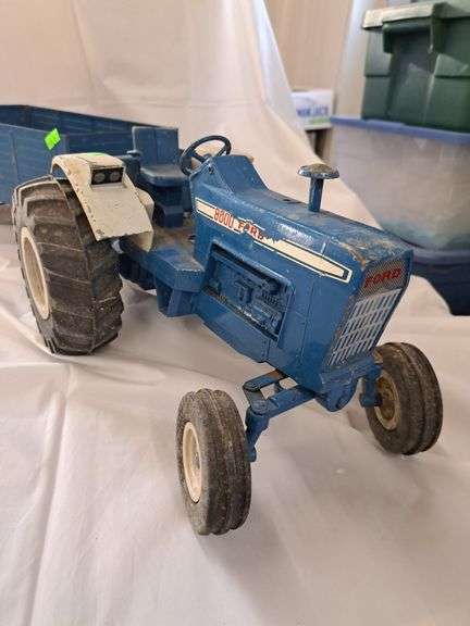 Ford 8000 Toy Tractor And Wagon Metzger Property Services LLC ford-8000-toy-tractor-and-wagon-metzger-property-services-llc