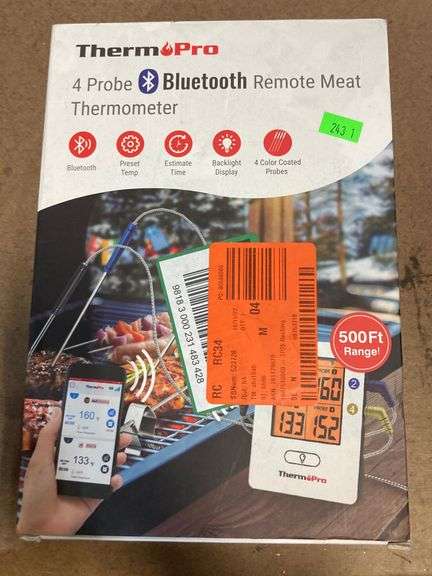 ThermPro 4 Probe Bluetooth Remote Meat Thermometer - Metzger Property ...