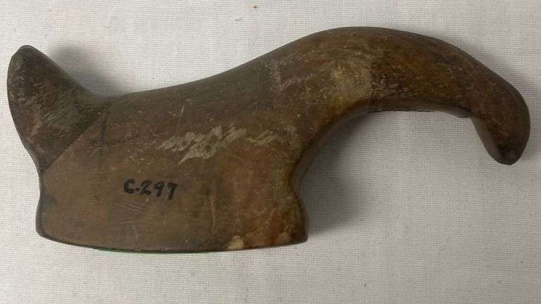 Native American Bird Stone marked C-297 - Metzger Property Services LLC