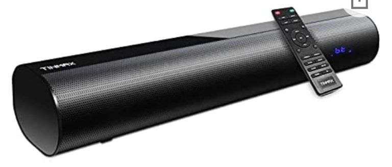 60W Sound Bars for TV, 19-Inch Small Sound Bar, Mini Soundbar, 4 EQ ...
