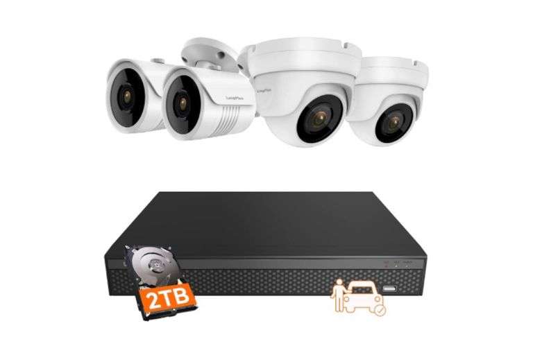 LongPlus 4CH 4K Home Security Camera System - Metzger Property Services LLC