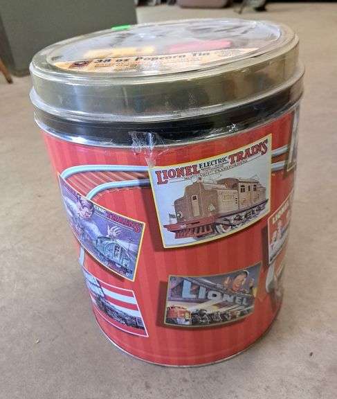 Lionel 38 oz popcorn tin train set - Metzger Property Services LLC