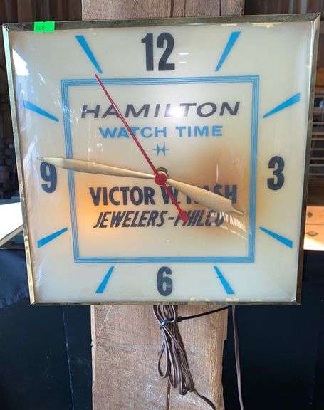 Hamilton Watch Time lighted clock - Metzger Property Services, LLC
