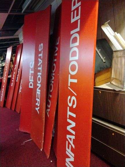 12 Metal faced Styrofoam signs 2’x8’ - Metzger Property Services LLC