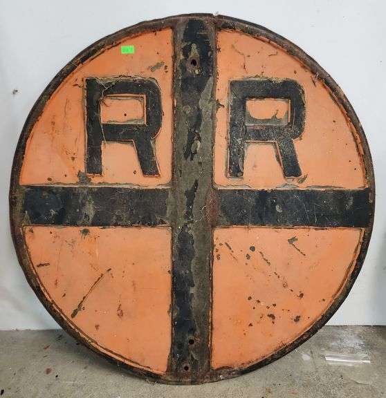 24" metal railroad sign - Metzger Property Services LLC