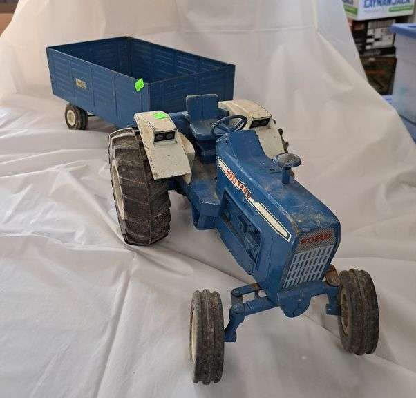 Ford 8000 Toy Tractor And Wagon Metzger Property Services LLC ford-8000-toy-tractor-and-wagon-metzger-property-services-llc