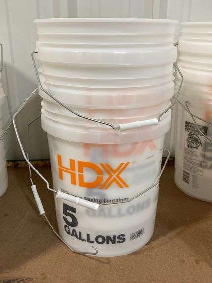 3 - HDX 5 Gallon Buckets, 2 with Broken Handles - Metzger Property ...