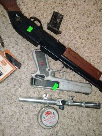 760 Pumpmaster BB gun, Marksman BB Pistol, scope, BBs and pellets ...