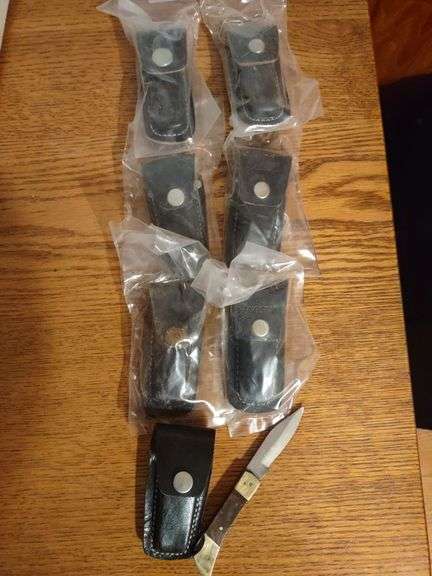 Locking blade Pocket knife with sheath assortment, new in package ...