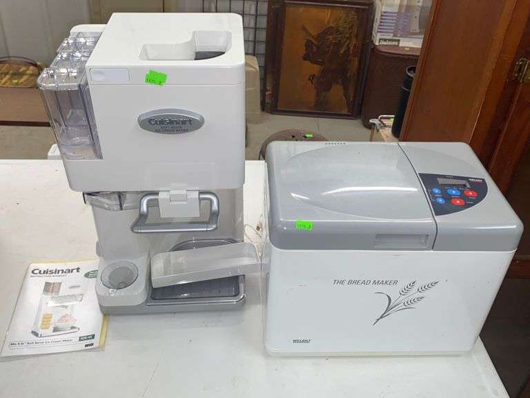 Cuisinart soft serve ice cream maker, Welbilt bread maker - Metzger ...