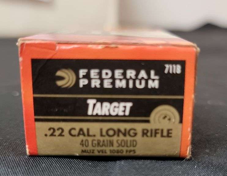 Federal Premium Target .22 LR 40gr 50 Cartridges - Metzger Property ...