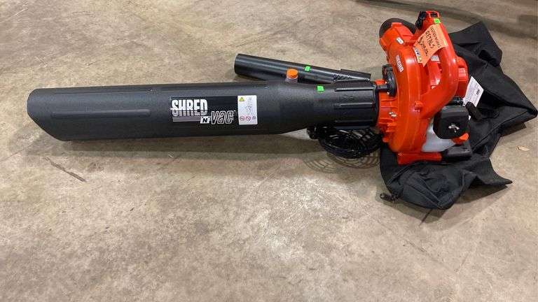 ECHO 165 MPH 391 CFM 25.4 cc Gas 2-Stroke Cycle Leaf Blower Vacuum with Echo Power Blend Gold 2 ...