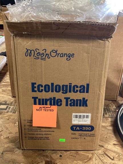 MoonOrange Small Turtle Tank, Turtle Aquarium, Acrylic Turtle Terrarium ...