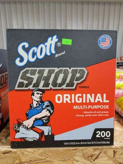 Scott Shop Towels Original Multi-Purpose 10" x 12" 200 Towels - Metzger ...
