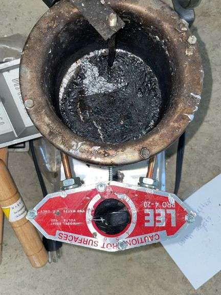 Lee pro 4-20 Lead melter with ingots - Metzger Property Services LLC