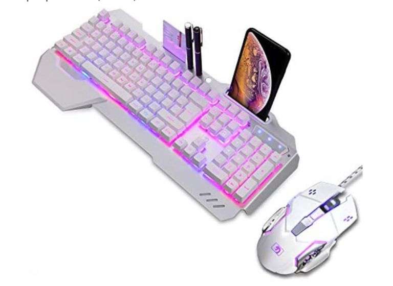 Mamba Snake Blacklight Gaming Keyboard & Mouse Set - Metzger Property ...