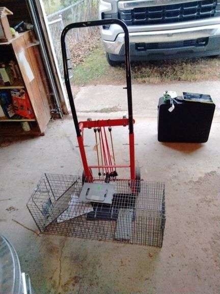 Hand cart and live trap - Metzger Property Services LLC