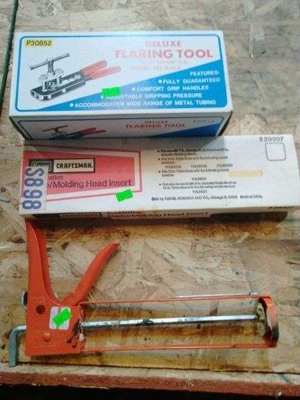 Deluxe Flaring Tool, Craftsman Dado/Molding Head insert and caulk gun ...