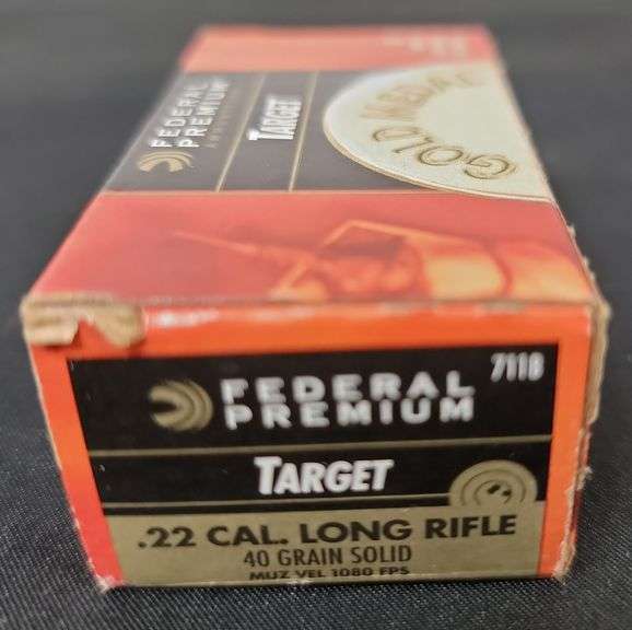 Federal Premium Target .22LR 40gr 50 Cartridges - Metzger Property ...