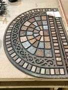 StyleWell 18” x 30” Brown Half Round Stone Mat - Metzger Property ...