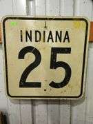 Indiana 25 Metal Information sign 16x16 - Metzger Property Services LLC