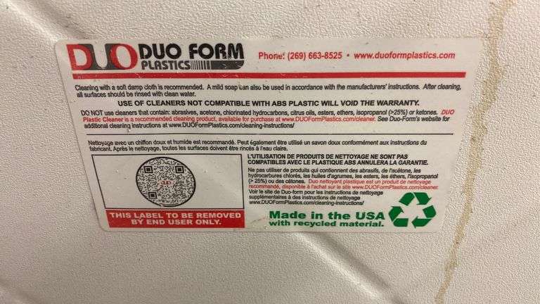 Duo Form Plastics Shower Wall 30”W x 5’L x 52” - Metzger Property ...