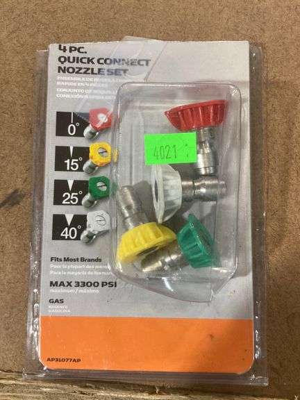 4Pc Quick Connect Nozzel Set - Metzger Property Services LLC